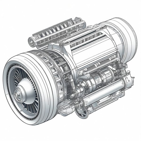 v8 engine design drawing From | image created by lingko | Tensor.Art