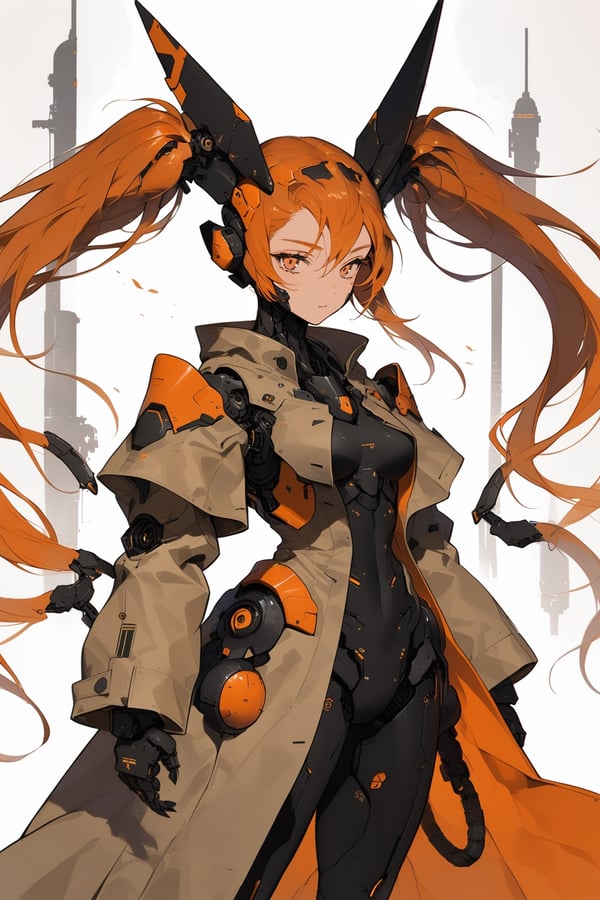 A cute girl,cyborg,amber glow | image created by ccqxin | Tensor.Art