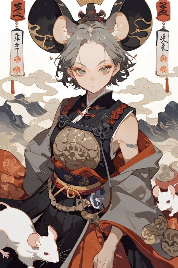 十二生肖-鼠 Chinese Zodiac-Rat | image created by ccqxin | Tensor.Art