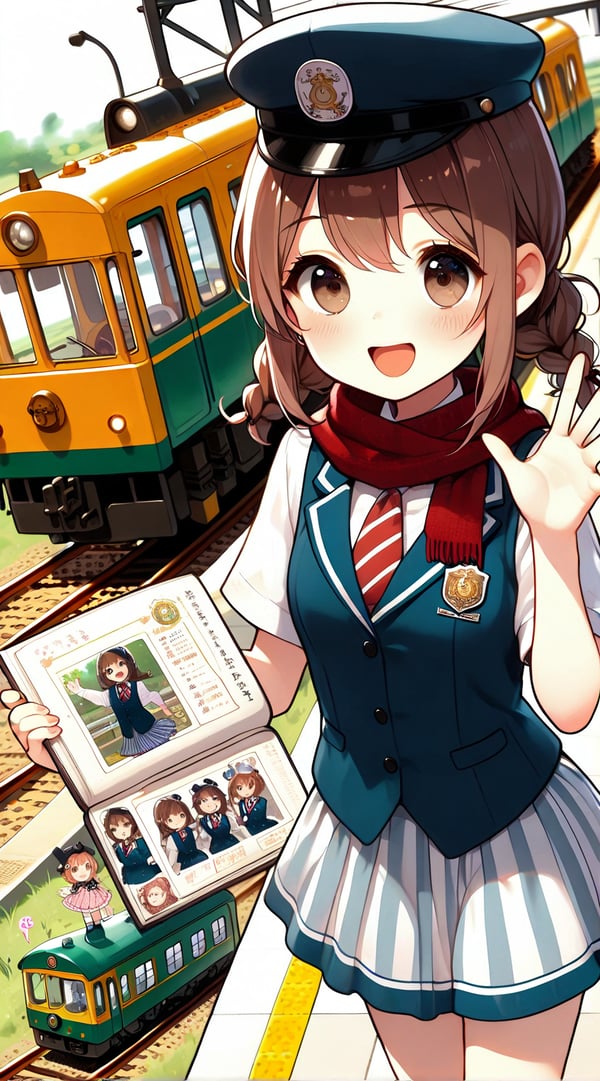 (cute conductor outfit wi - Free AI Image | Tensor.Art | Tensor.Art