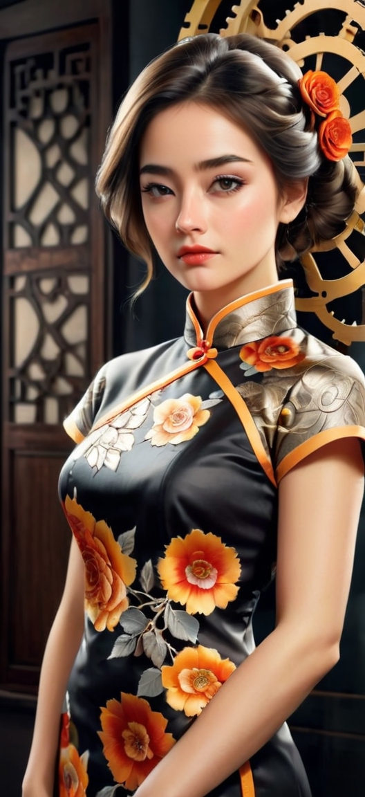qipao dress | image created by Neo_Ryo | Tensor.Art