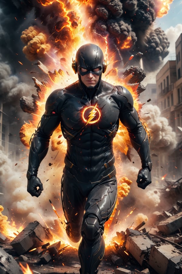 Black Flash in the center of a | image created by LeThAiVN | Tensor.Art
