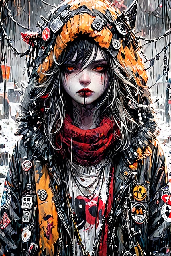 A punk rock version of Snow Wh | image created by LeThAiVN | Tensor.Art