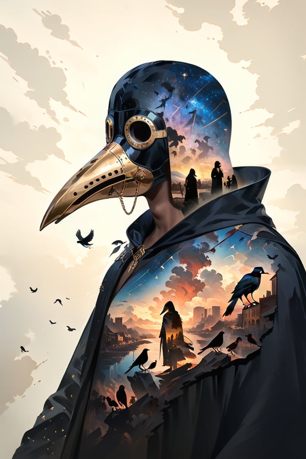 A plague doctor,crows , parody | image created by ouo” | Tensor.Art