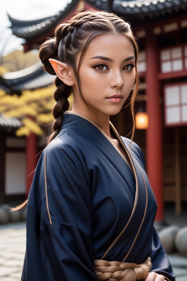Elven Female Monk D&D | image created by Solara | Tensor.Art