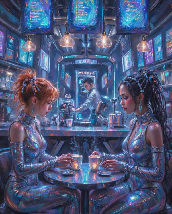 two friends | image created by paulbc | Tensor.Art