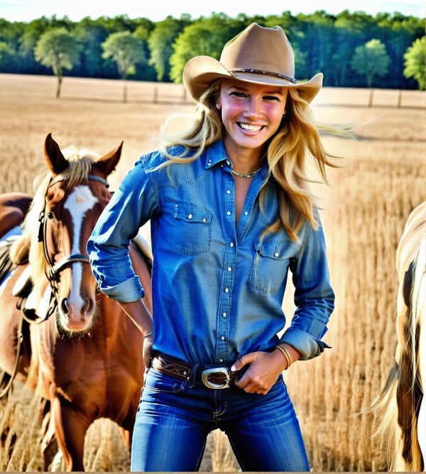 Cowgirl Katie - Free AI Art by BloonFlyer65 | Tensor.Art | Tensor.Art