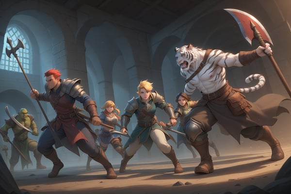 Adventuring party mix (1/20) - | image created by Narasimvah | Tensor.Art