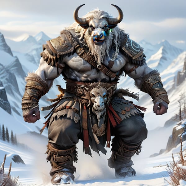 Minotaur (1/4) | image created by Narasimvah | Tensor.Art