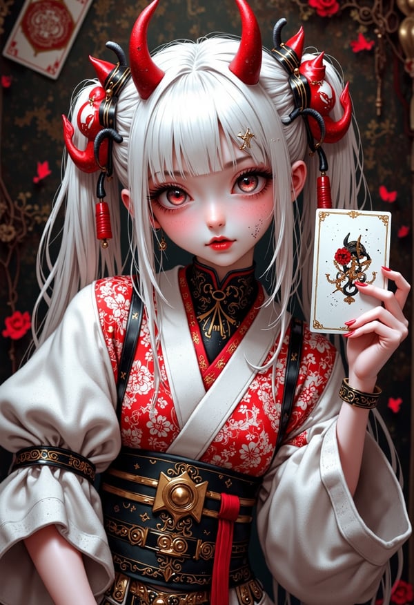 In the Cards Anime Style. Insp | image created by DariaVerse | Tensor.Art