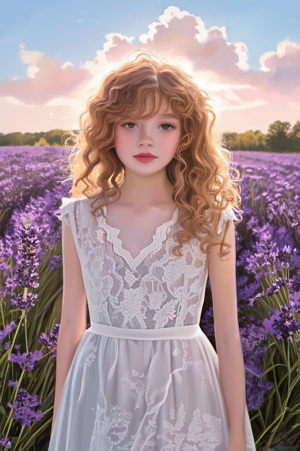 Whimsical portrait of a girl w | image created by Fahfah | Tensor.Art
