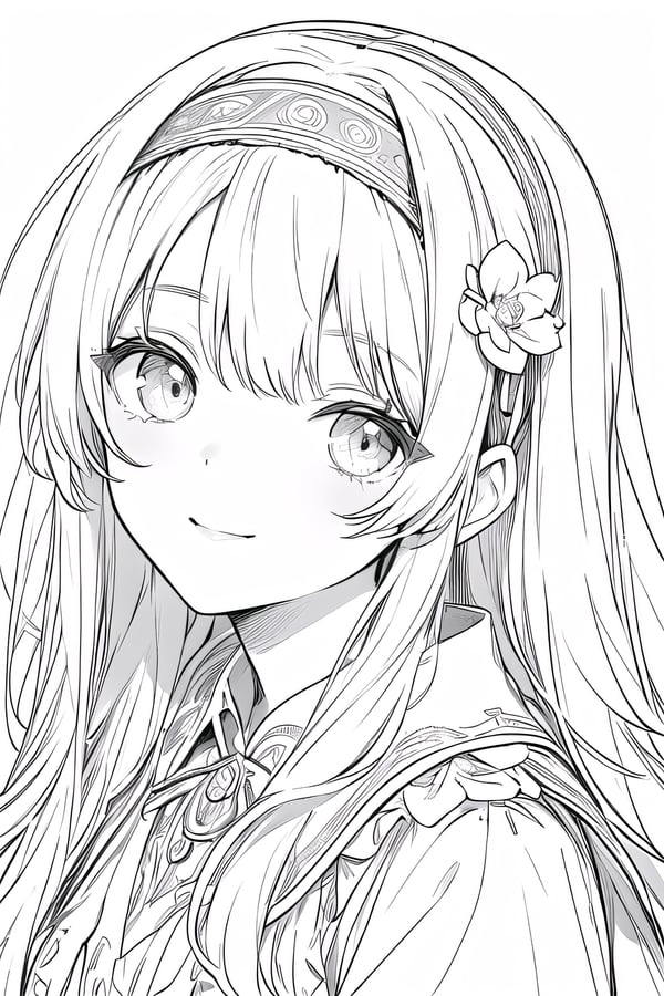 Beautiful girl, head shot, pre | image created by user ...