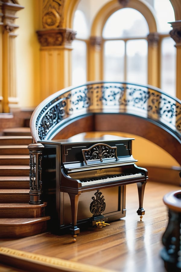Vibrant piano interior reveals | image created by C-GasmX-arT | Tensor.Art