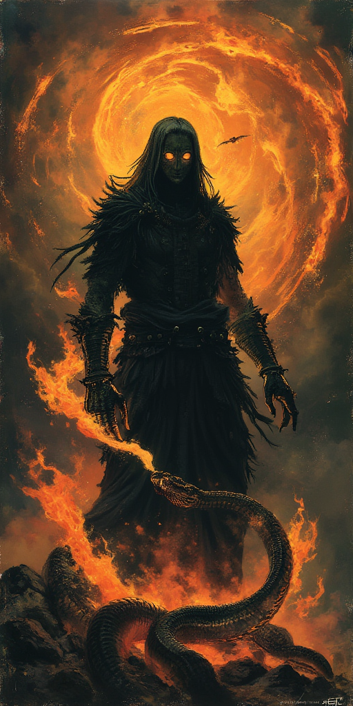 A dark mystical entity looms a | image created by johnychimpo | Tensor.Art