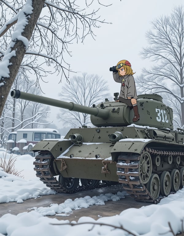 Girls und Panzer | image created by VyugaMenyaZamela | Tensor.Art