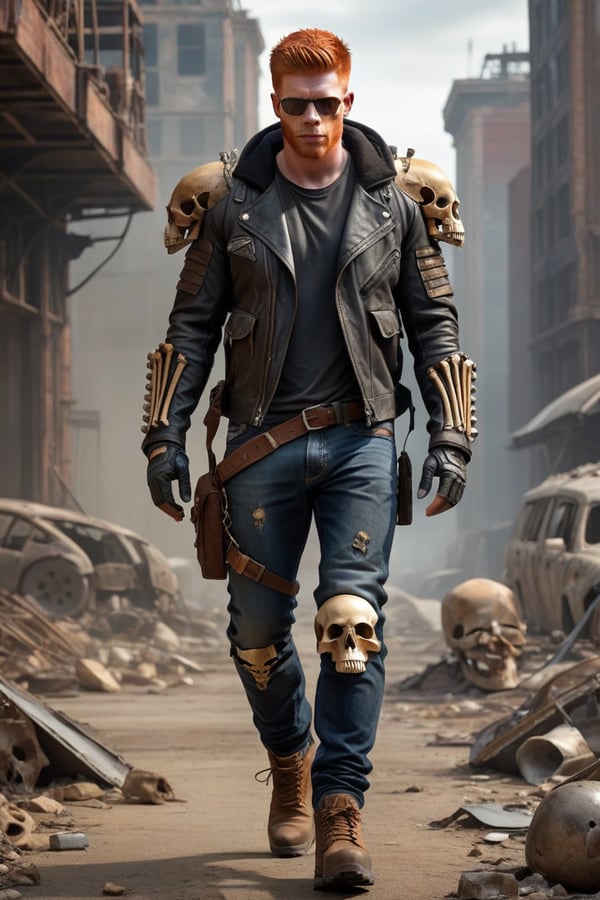 post-apocalyptic armor, leathe | image created by ZedrikVonKatmahl ...