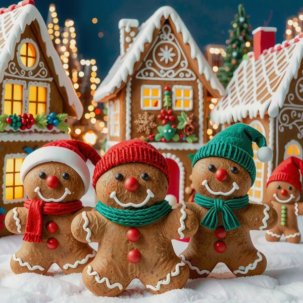 ginger bread men | image created by TALON | Tensor.Art