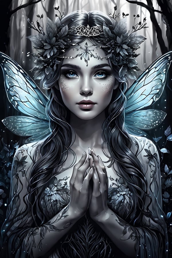 breathtaking ethereal ink draw | image created by sky | Tensor.Art
