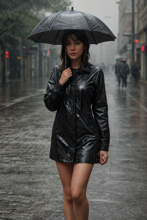 girl , wet in rain - Free AI Image | Tensor.Art | Tensor.Art