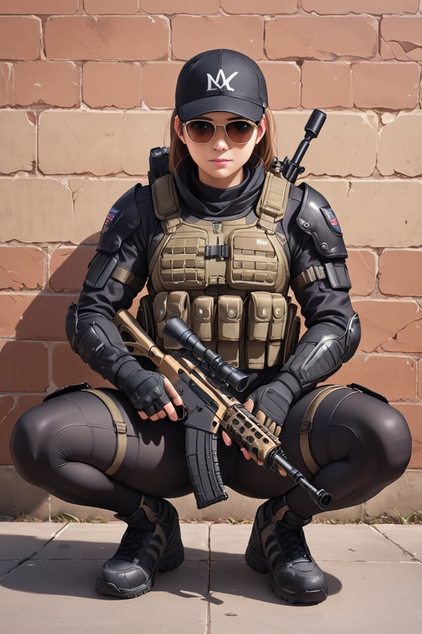 Girls with guns | image created by El Pollo Loco | Tensor.Art
