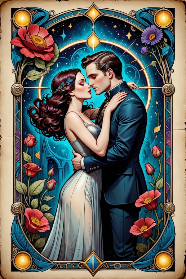 The Lovers - - Tarot Card Seri | image created by PainkillAH | Tensor.Art