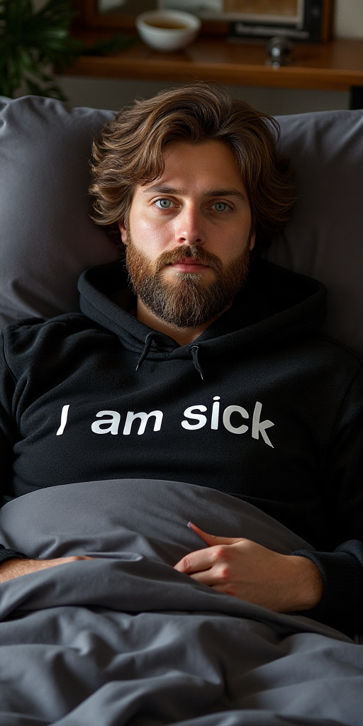 I am sick with flue, cough and | image created by JohnWick4 | Tensor.Art