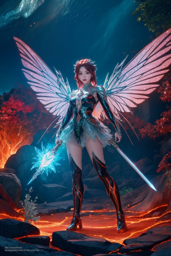 a captivating fairy of fire, l | image created by TEST | Tensor.Art