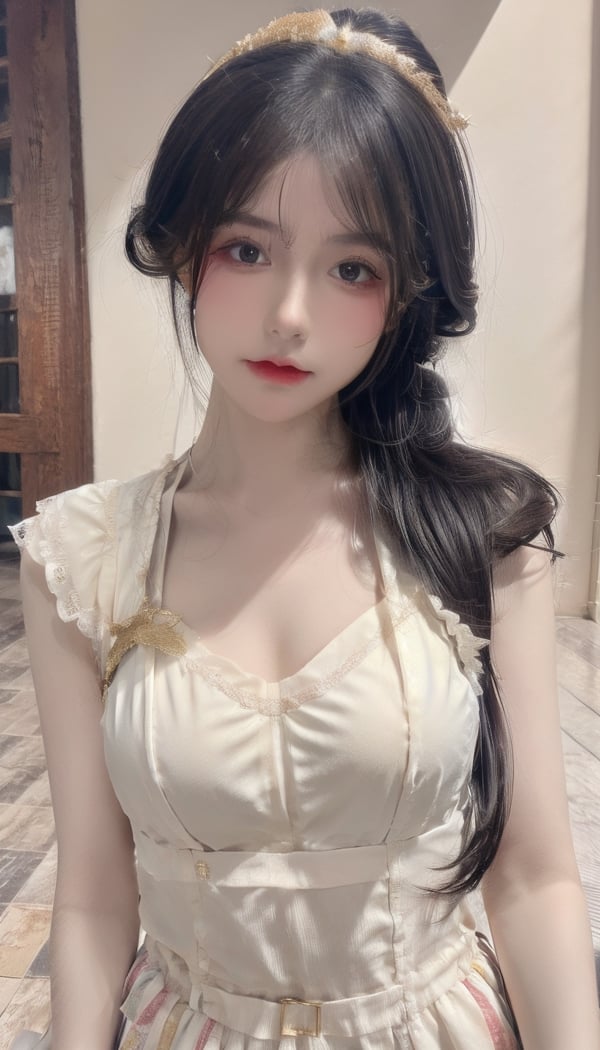 A Sorceress White Hair Gold Image Created By User