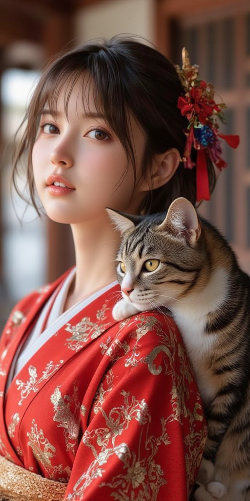 cat＆girl 1 | image created by Tongger | Tensor.Art