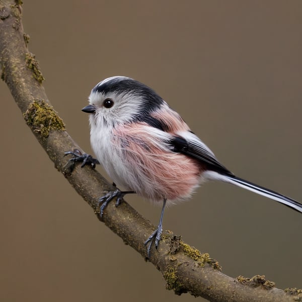Long-tailed Tit, | image created by user_698447277005590435 | Tensor.Art