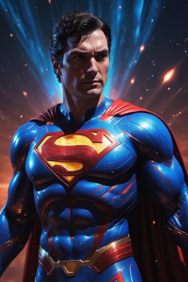 A futuristic Superman suit wit | image created by SpaceHero | Tensor.Art