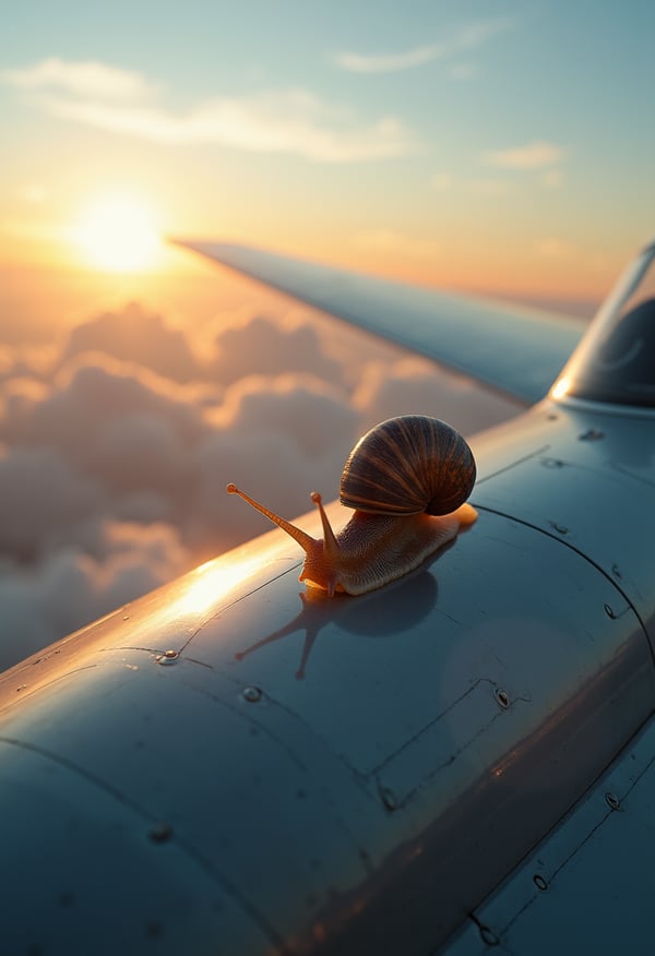 Flying snail | image created by Mikl_Art_1313 | Tensor.Art