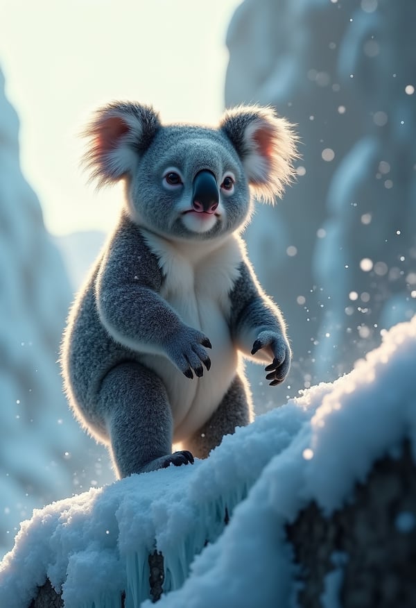 animals in winter koala | image created by Mikl_Art_1313 | Tensor.Art