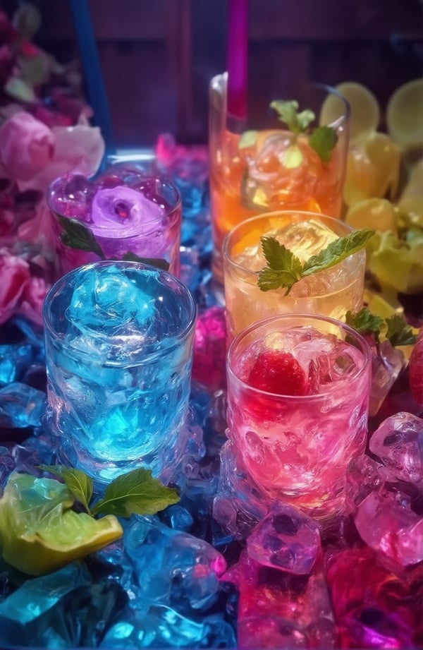 Daily theme_NEON Neon Drink | image created by newsans23 | Tensor.Art