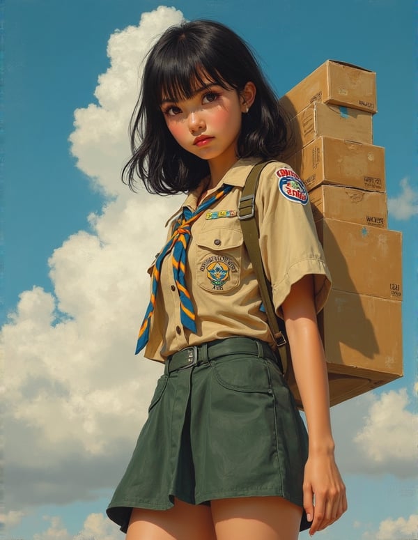 Girl Scouts selling Cookies. F | image created by JohnnyDangerously369 ...