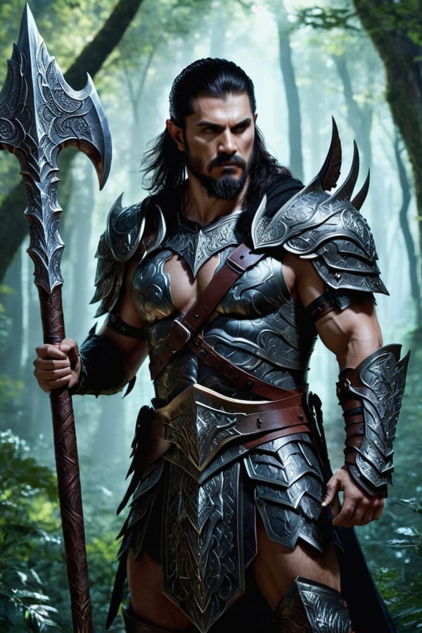 A gallant vampire barbarian, a | image created by SLG_YT | Tensor.Art