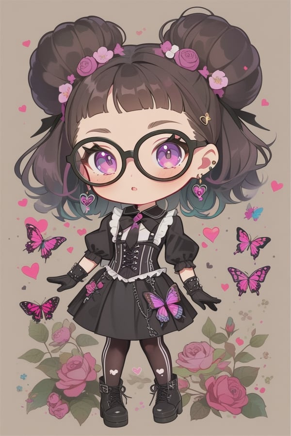 Chibi goth world. | image created by Alternative goth. | Tensor.Art
