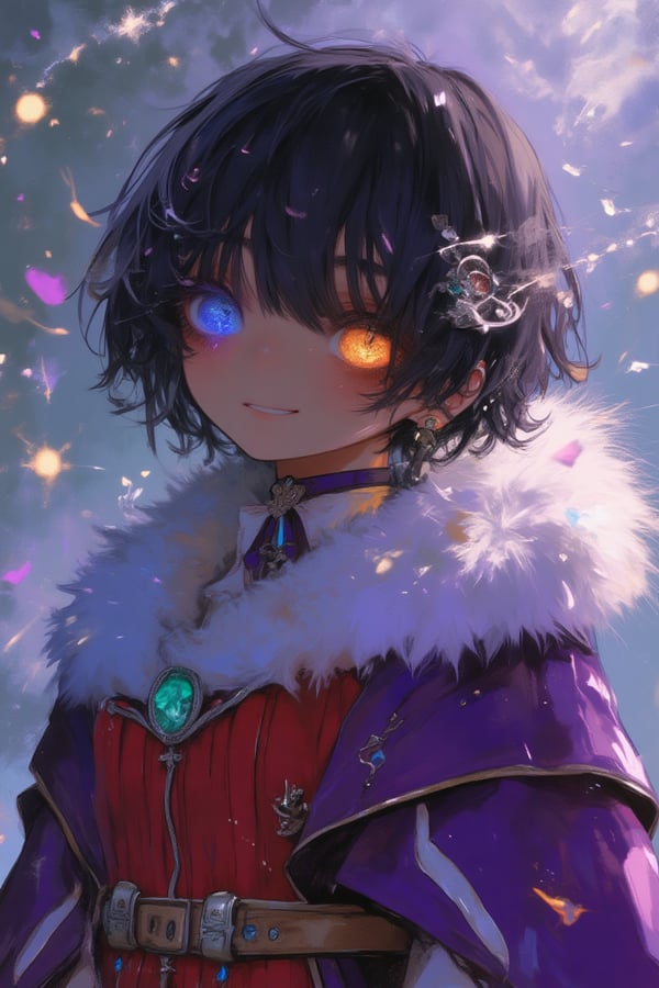 A young anime mage girl with s | image created by user ...