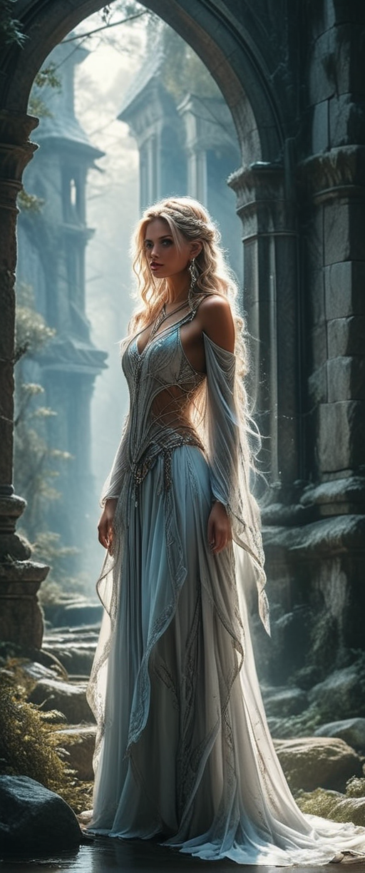 Mysterious Elf Maiden - A sult | image created by nebulasgard | Tensor.Art