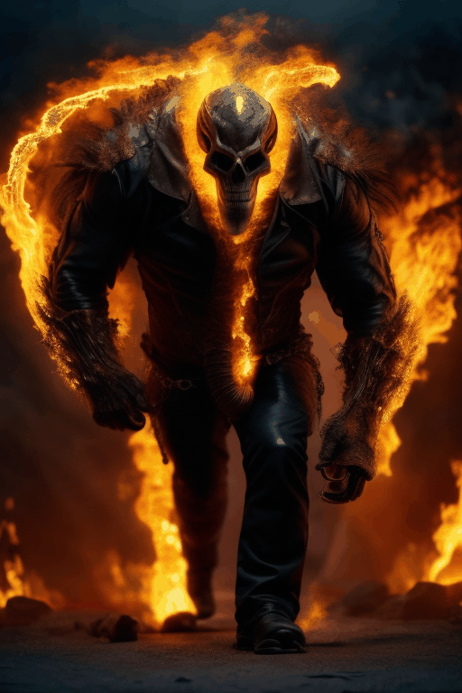 ghost rider / mammoth motor | image created by Astaroth54 | Tensor.Art
