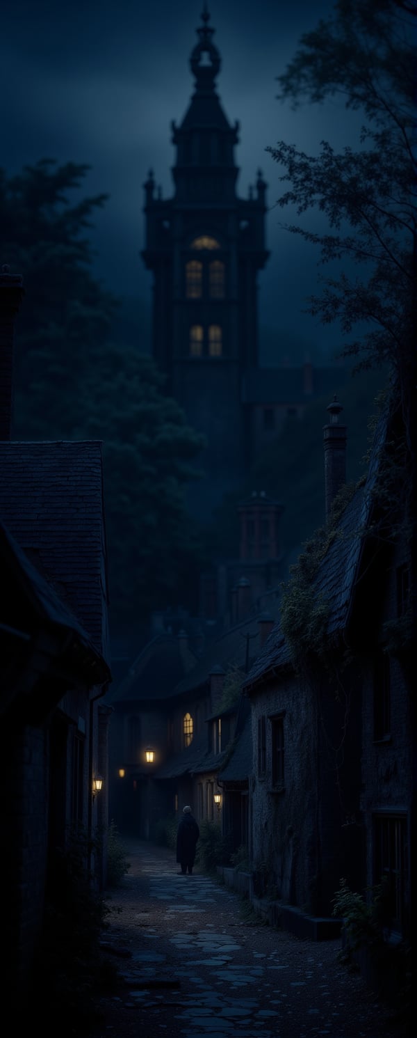 A unnerving night scene depict | image created by Nocturnal Wasabi ...