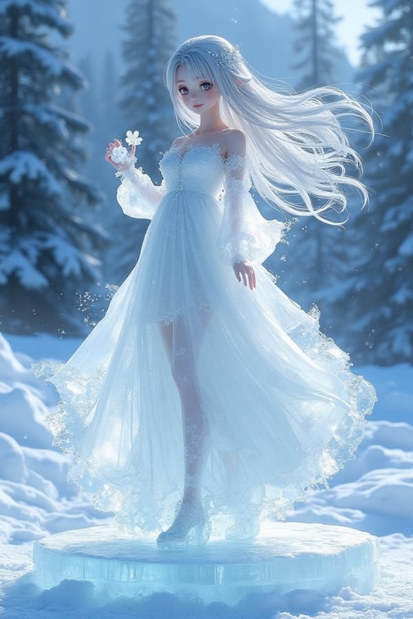 Ice girl | image created by ROCKSUCH2 | Tensor.Art