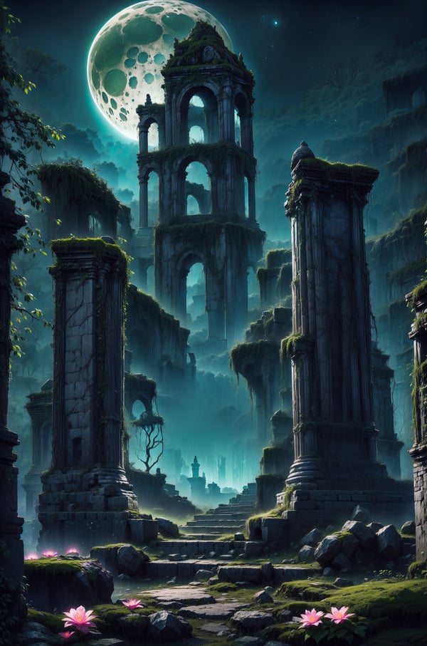 Quiet good night. The abandone | image created by Nerohit33 | Tensor.Art