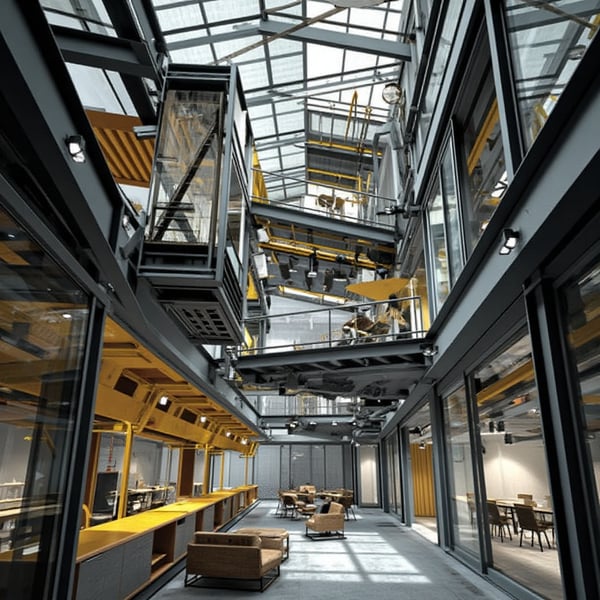 Mechanistic interior Style | image created by lhdinc | Tensor.Art