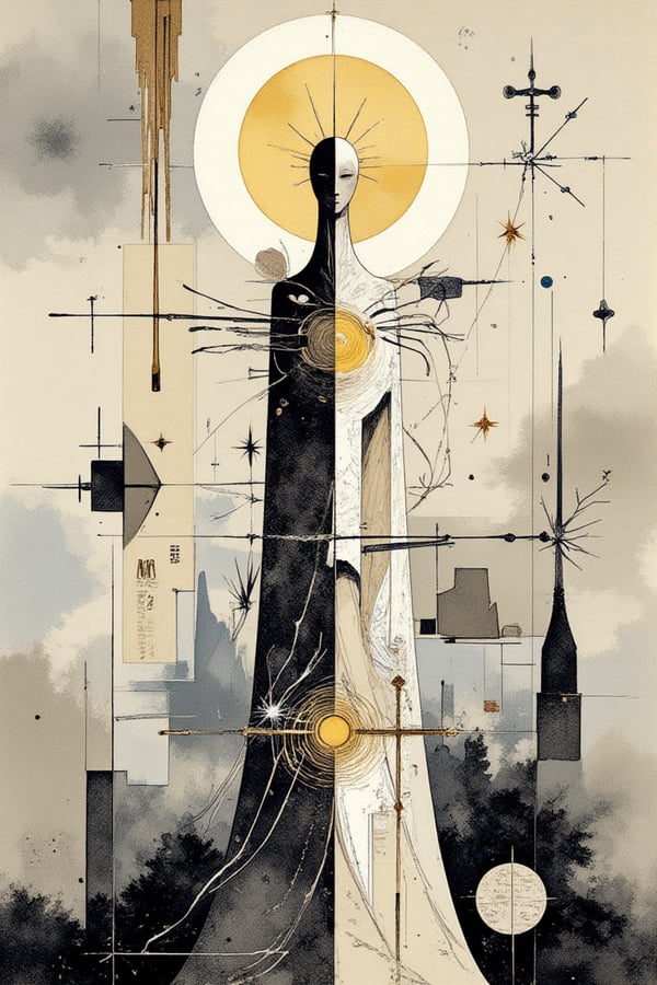 A non-human figure emerges not | image created by Civet154 | Tensor.Art