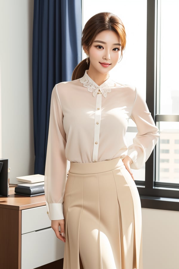 korea office girl | image created by user_720848971723015057 | Tensor.Art