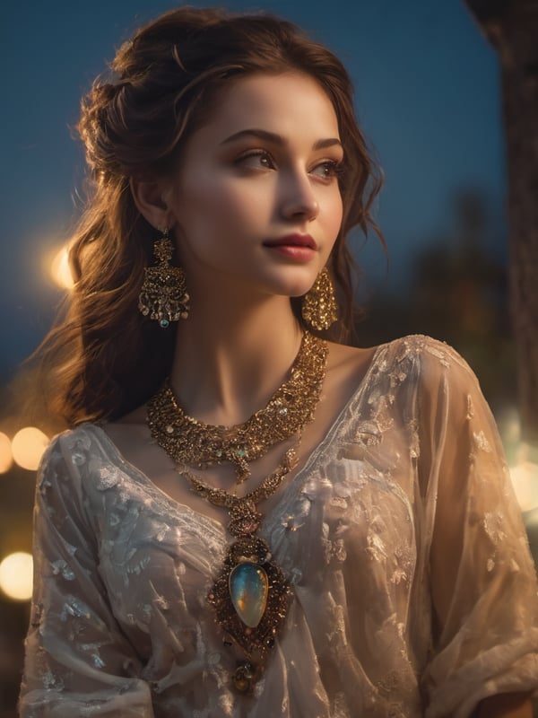 a beautiful girl,nightfall,nig | image created by 🥀𝕯𝖊𝖑𝖋𝖎𝖓𝖆🥀 | Tensor.Art