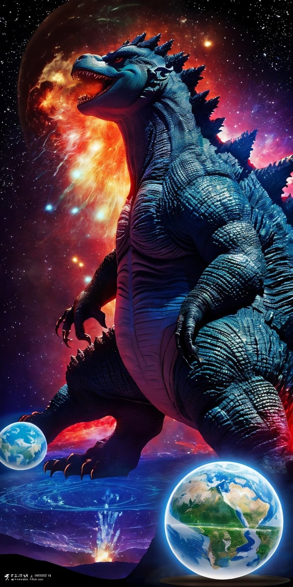 Godzilla în atomic planet (my | image created by Noah fantasy images ...