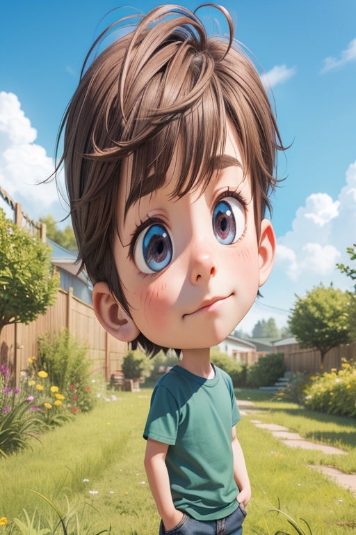 kid, 3D, feeling of animation | image created by user ...