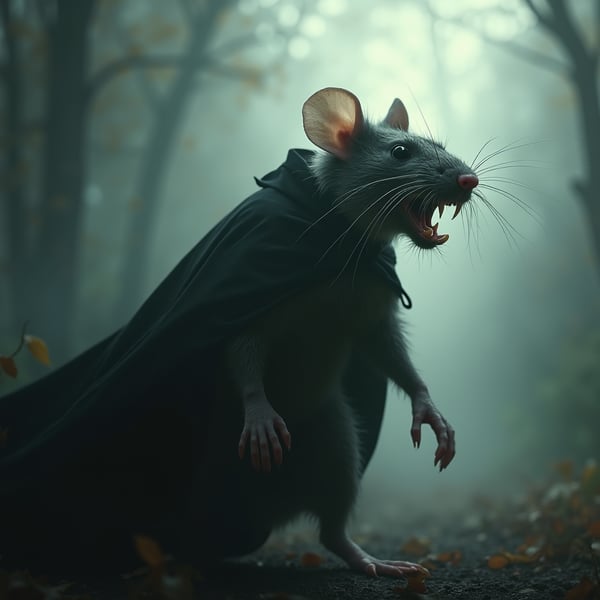 Count Rat-d-cula stalks the De | image created by Jay Zen | Tensor.Art